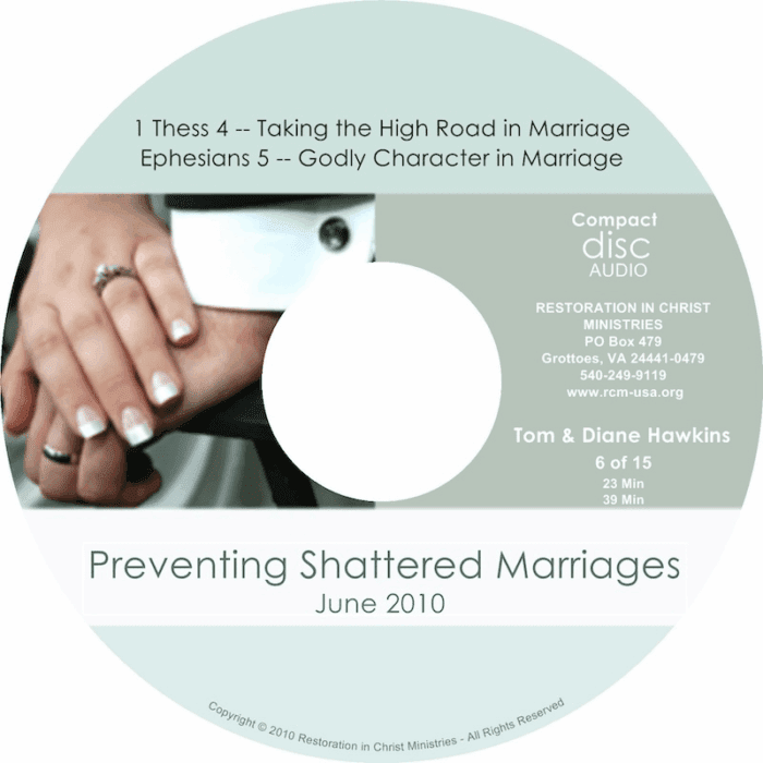 1 Thes. 4—Taking the High Road in Marriage & Ephesians 5—Godly ...